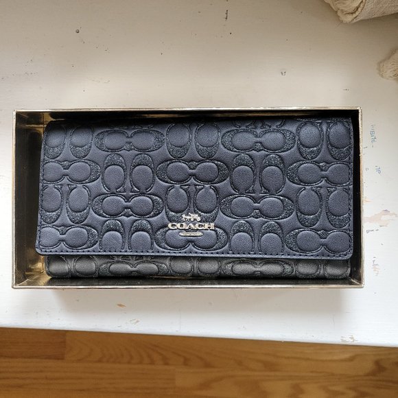 Coach | Bags | Coach Bifold Long Wallet Black | Poshmark